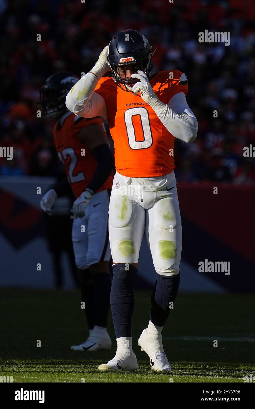 Denver Broncos linebacker Jonathon Cooper (0) plays against the ...