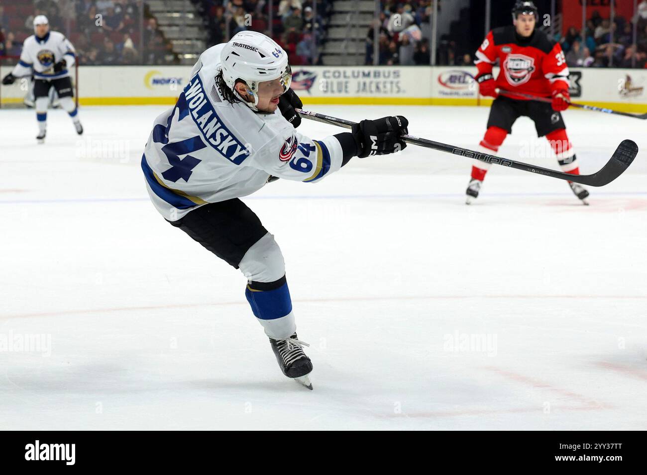 CLEVELAND, OH - DECEMBER 18: Cleveland Monsters right wing Trey Fix ...