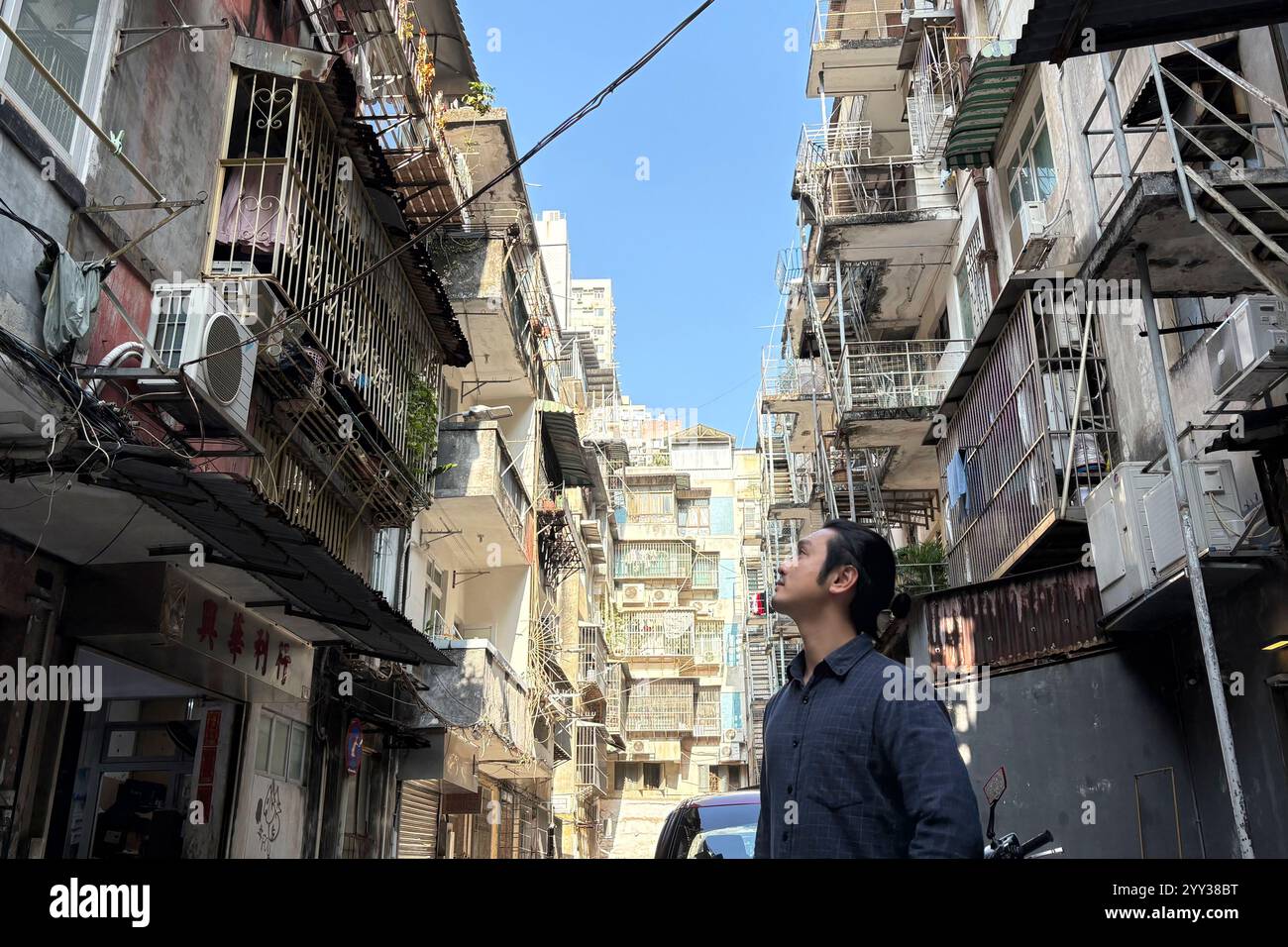 Daniel Chao visits one of his childhood homes in Macao on Dec. 13, 2024 ...