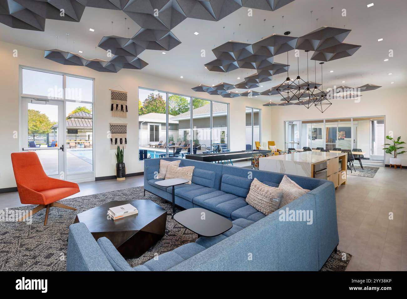 Connect Space in aprtment building public area Stock Photo - Alamy