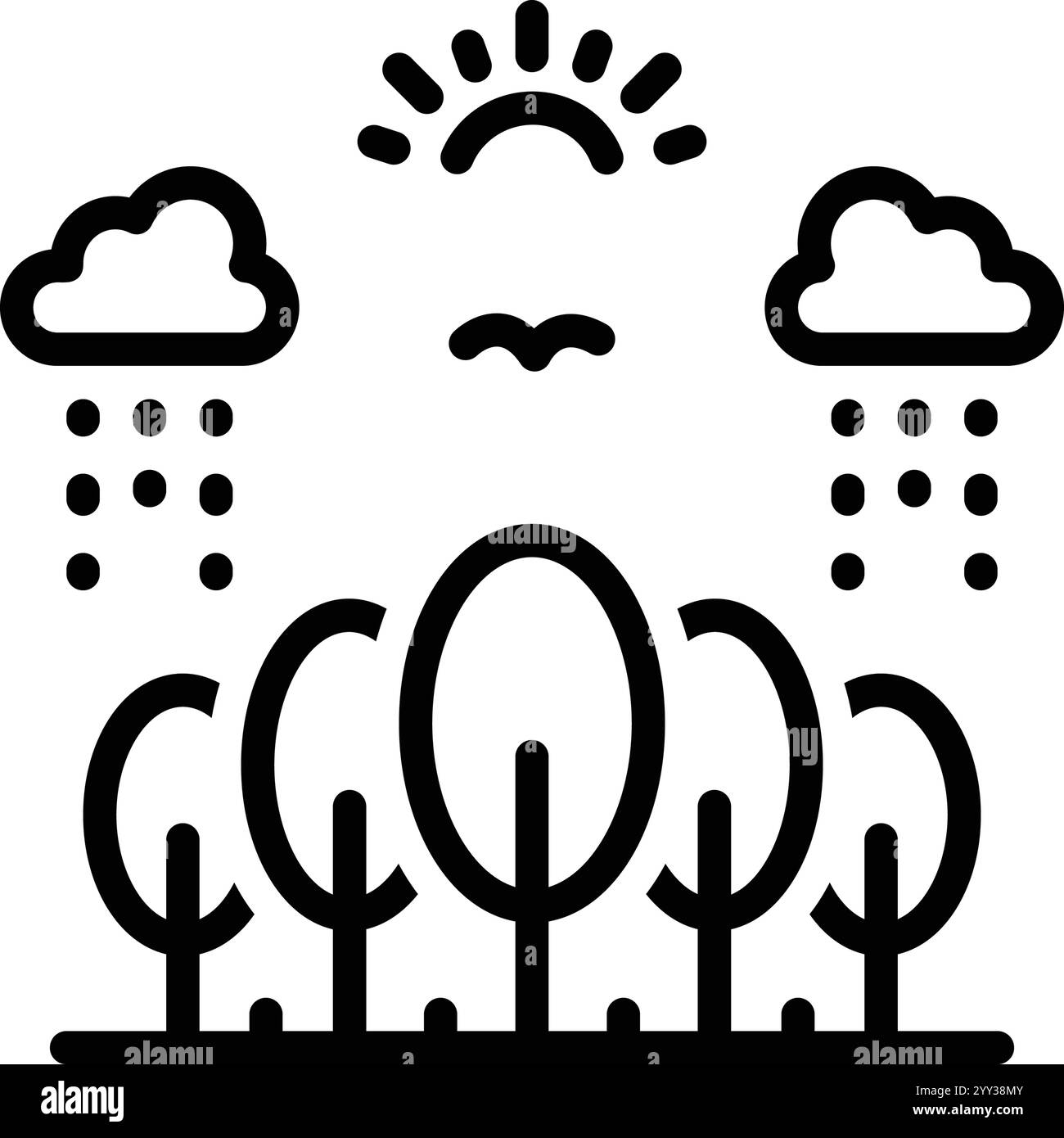 Naturalistic garden Stock Vector Images - Alamy