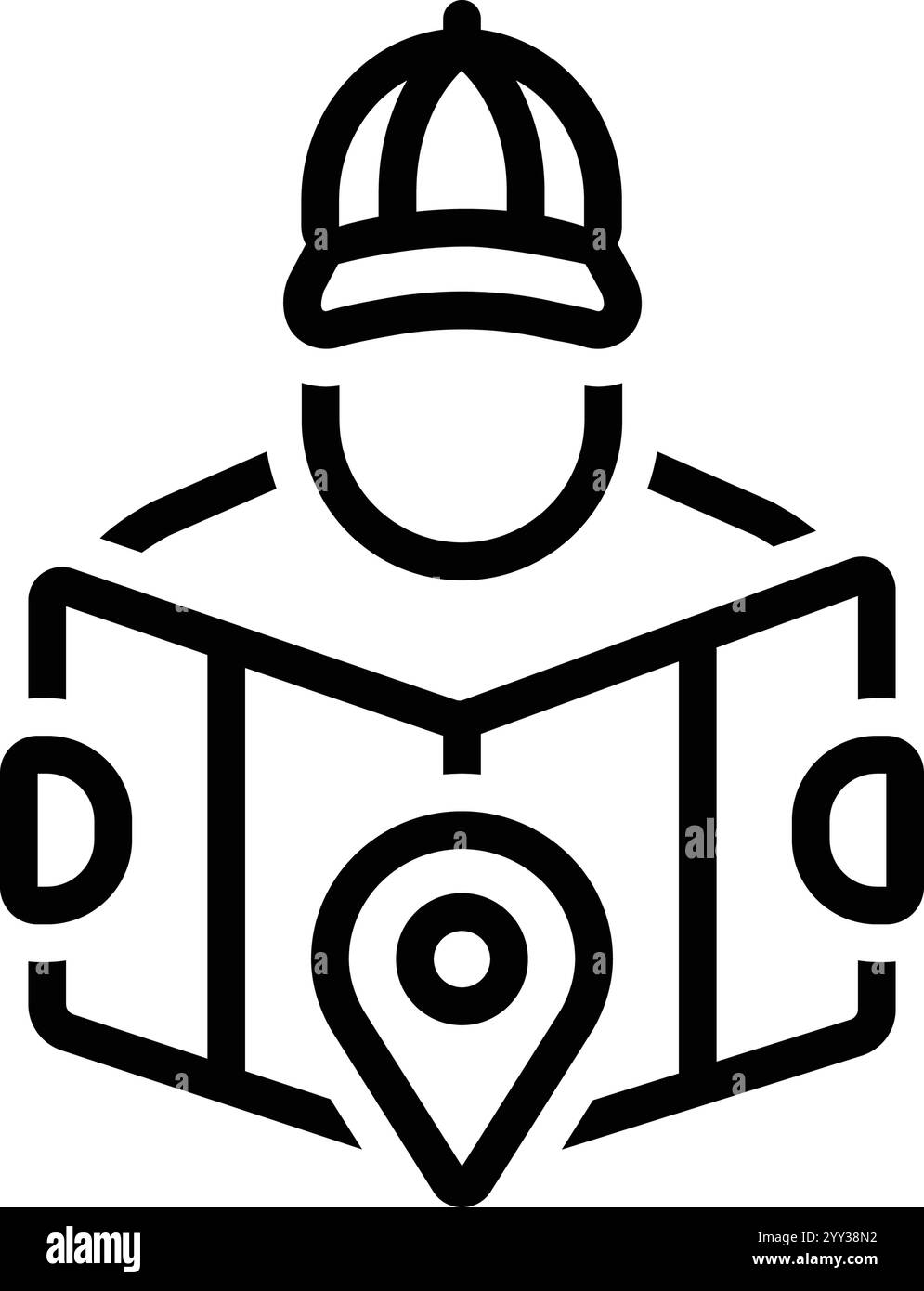 Icon for map reading, map Stock Vector Image & Art - Alamy