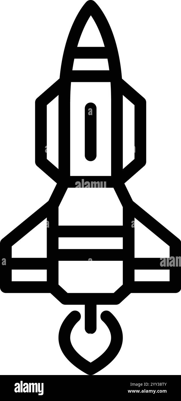 Icon for missile, rocket Stock Vector Image & Art - Alamy