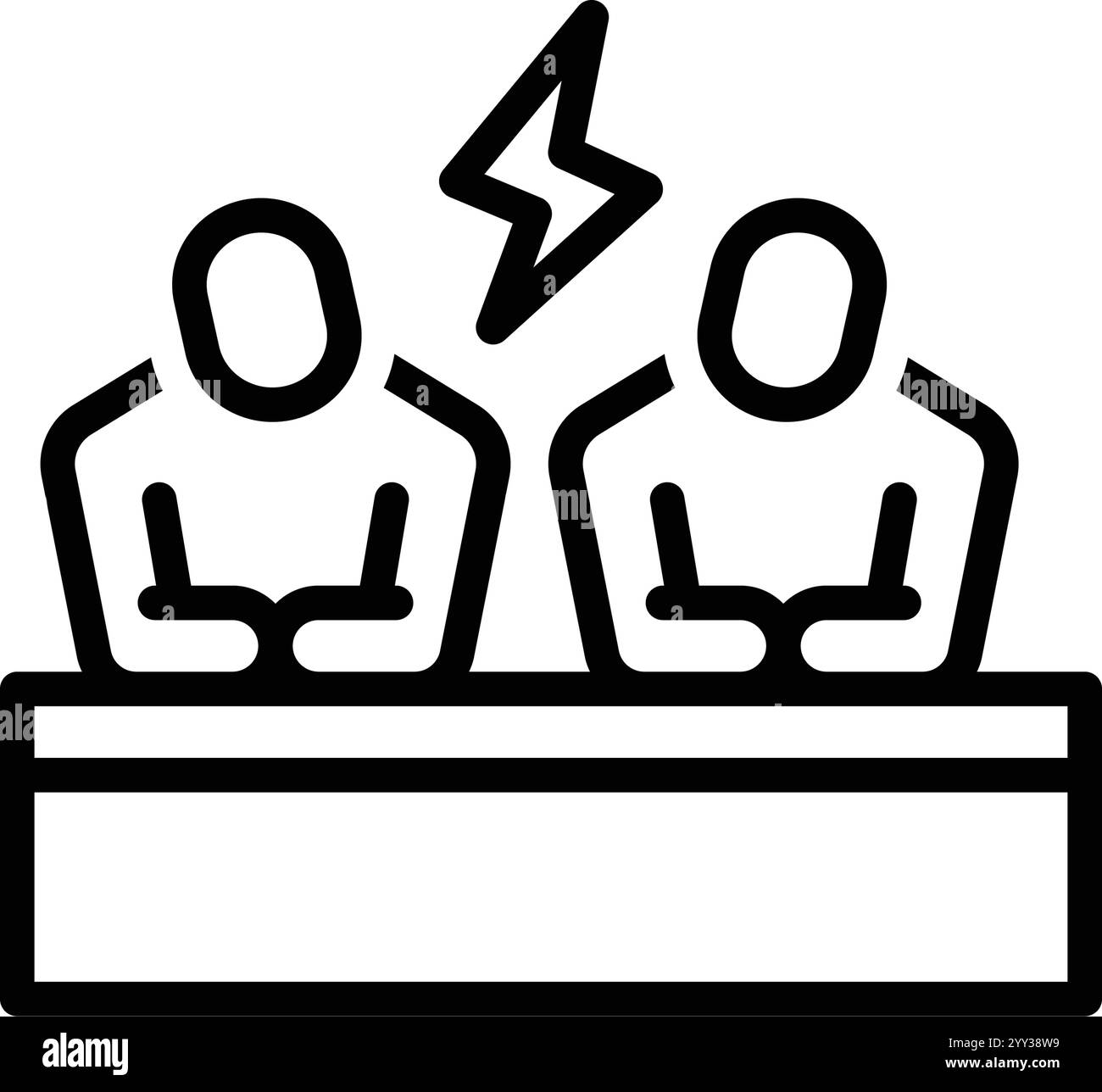 Icon for conflict, collision Stock Vector Image & Art - Alamy