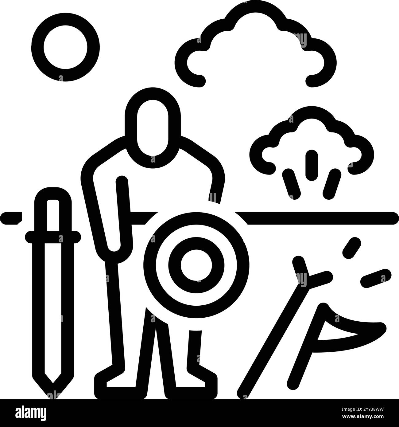 Icon for defeat, smite Stock Vector Image & Art - Alamy
