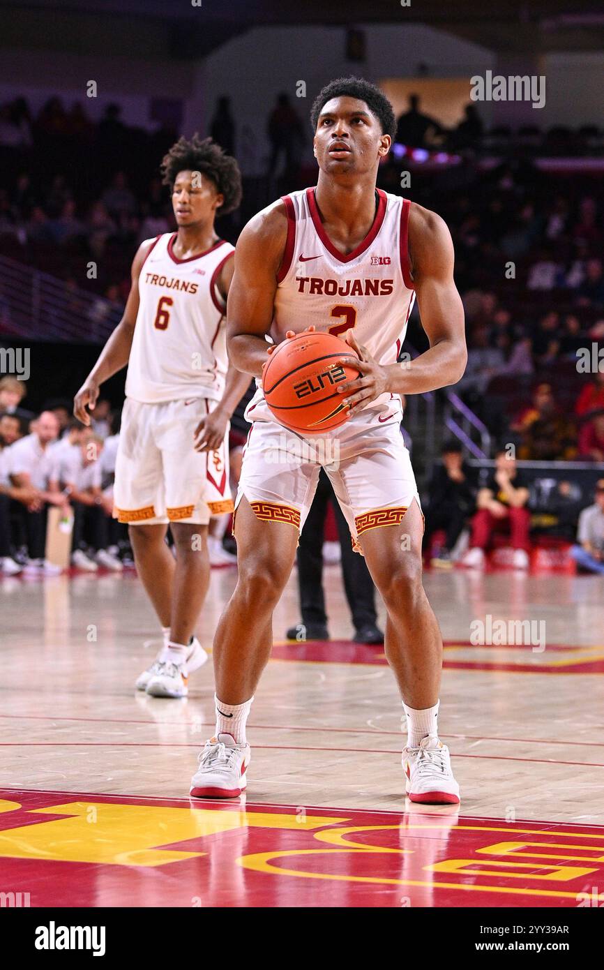 LOS ANGELES, CA - DECEMBER 15: USC Trojans forward Isaiah Elohim (2 ...