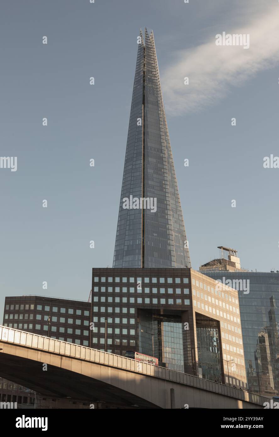London, UK - Nov 07, 2023 - The Shard Tower in London with surrounding ...