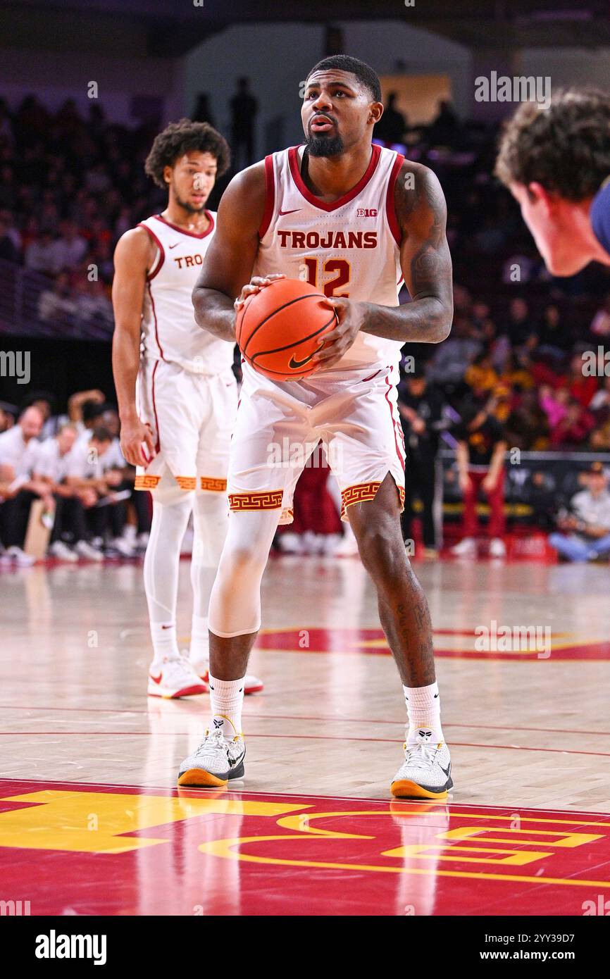 LOS ANGELES, CA - DECEMBER 15: USC Trojans forward Rashaun Agee (12 ...