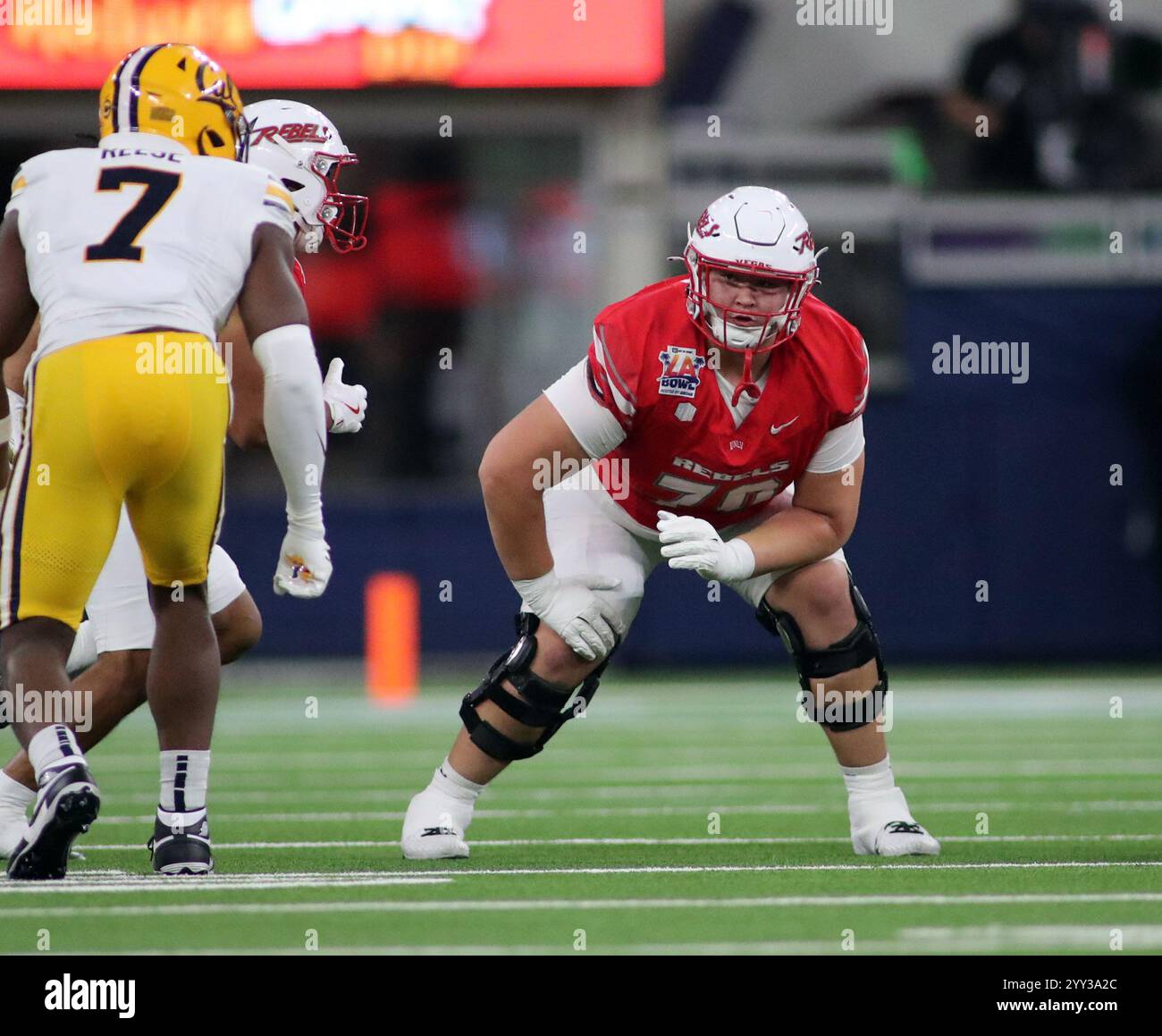December 18, 2024 - UNLV Rebels offensive lineman Tiger Shanks #70 ...