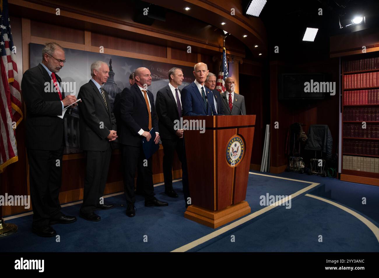 United States Senator Rick Scott (Republican of Florida) speaks during ...