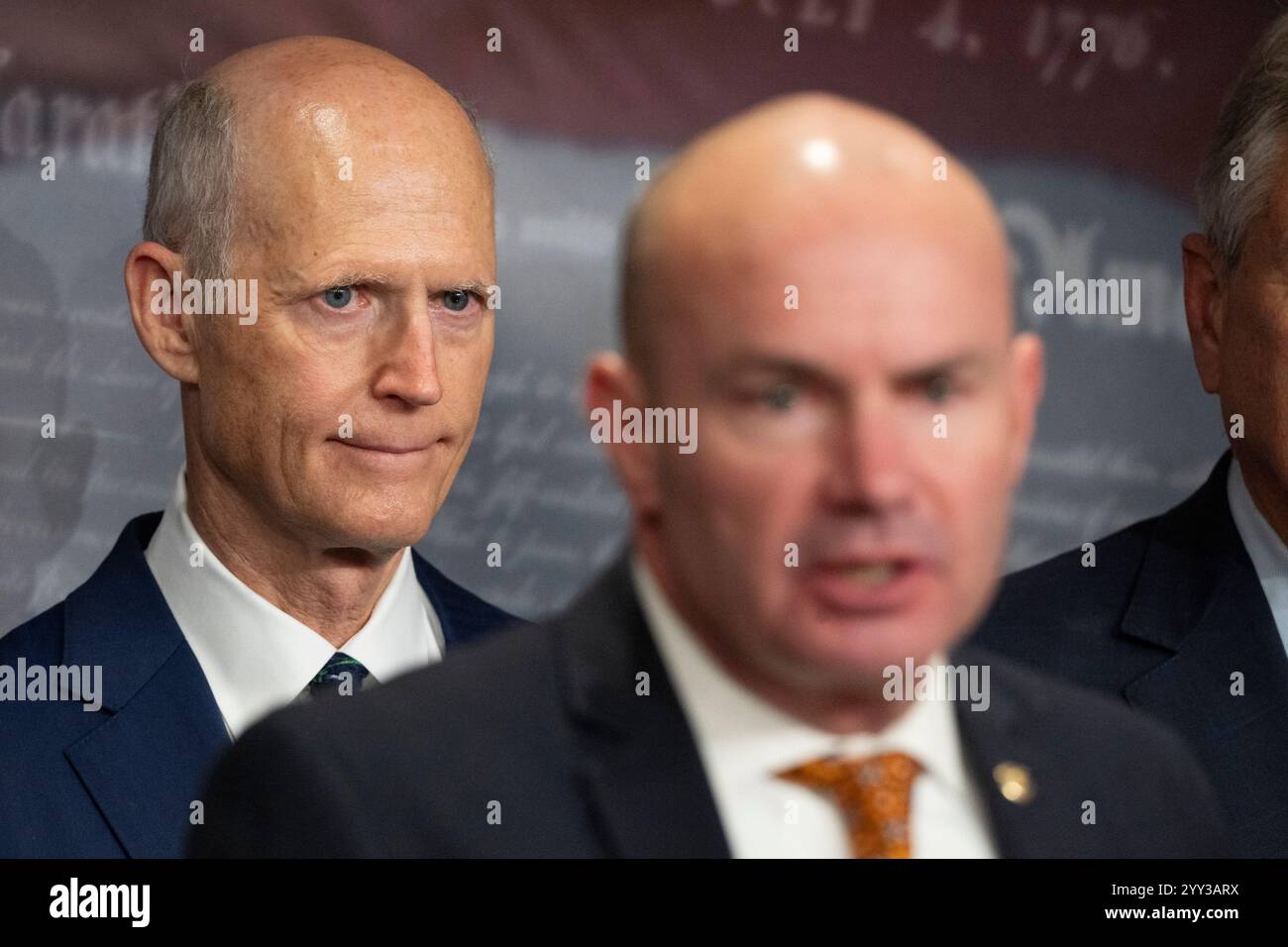 United States Senator Rick Scott (Republican of Florida) reacts to ...