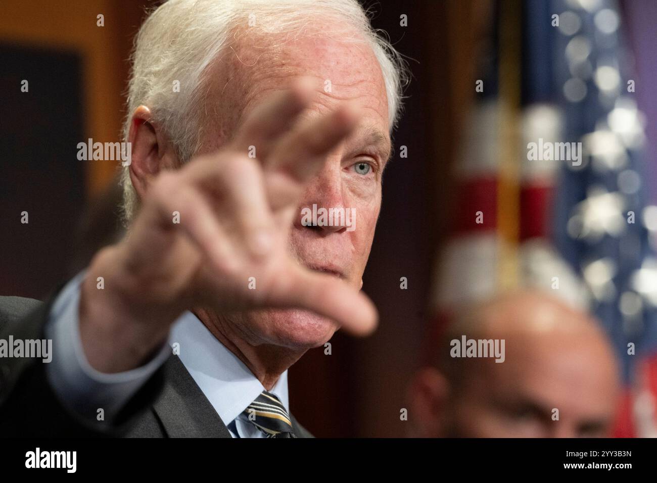 United States Senator Ron Johnson (Republican of Wisconsin) speaks ...