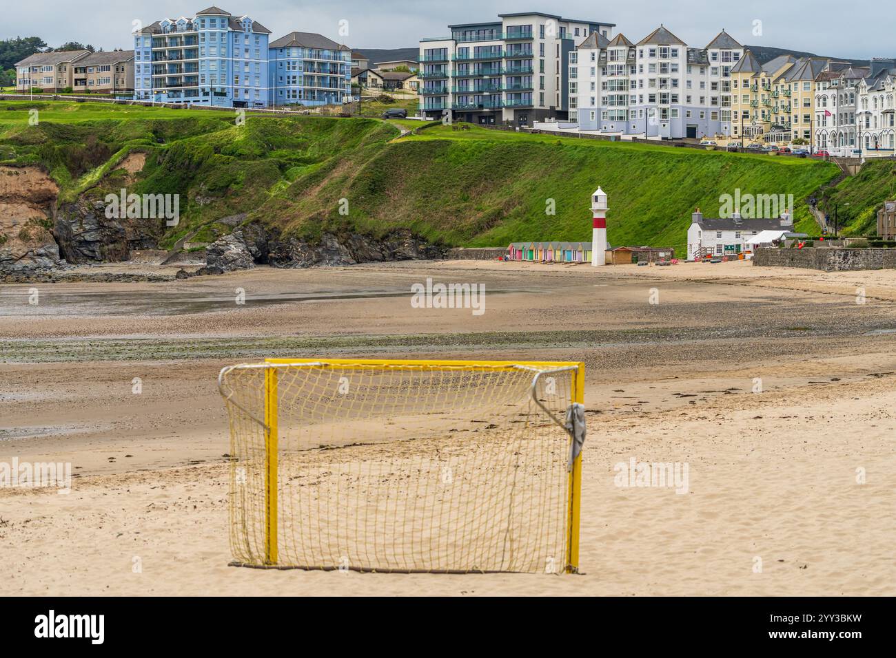 Port Erin, Rushen, Isle of Man - May 18, 2023: Port Erin beach with the ...