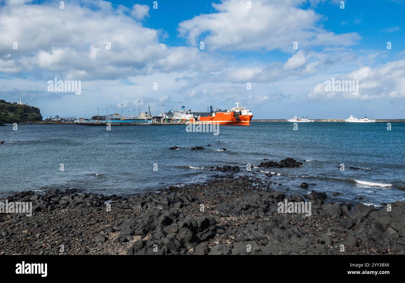 Ferry port on Jeju sland, South Korea Stock Photo - Alamy