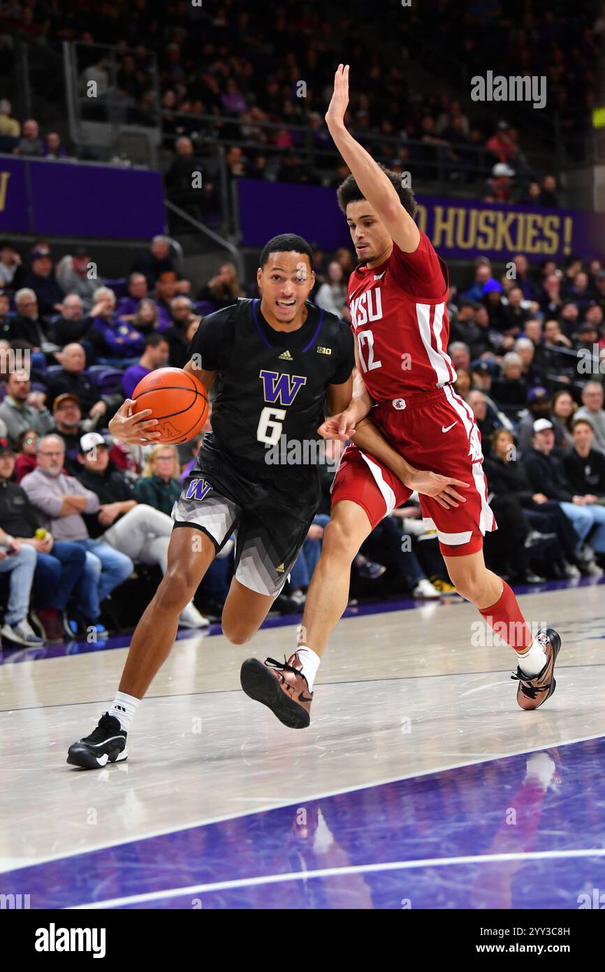 Seattle, Washington, USA. 18th Dec, 2024. Washington Huskies guard ...
