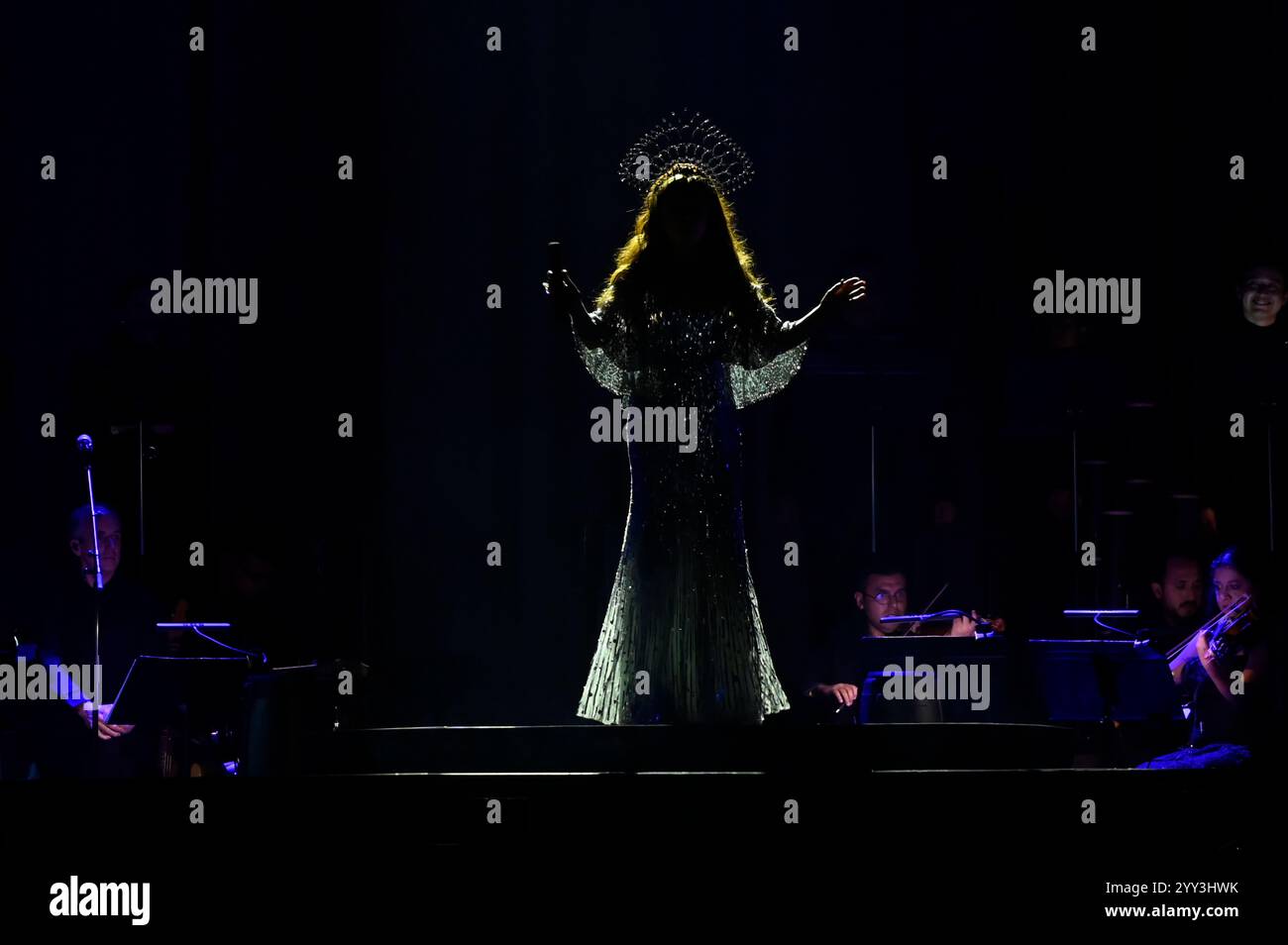 Mexico City, Mexico. 18th Dec, 2024. British singer Sarah Brightman ...