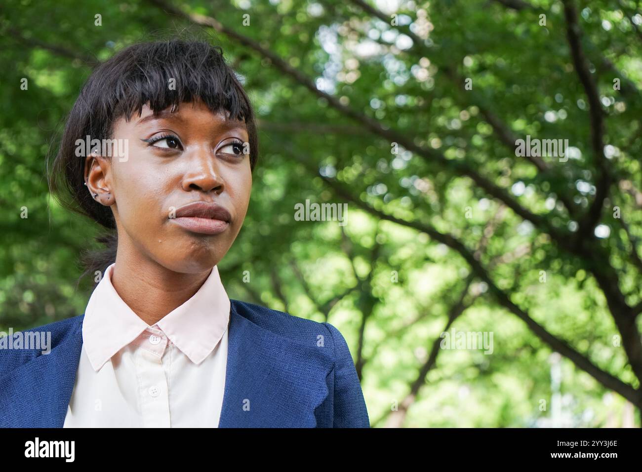 Black female portrait Stock Photo - Alamy