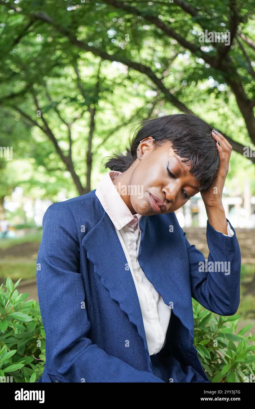 Angry black woman Stock Photo - Alamy