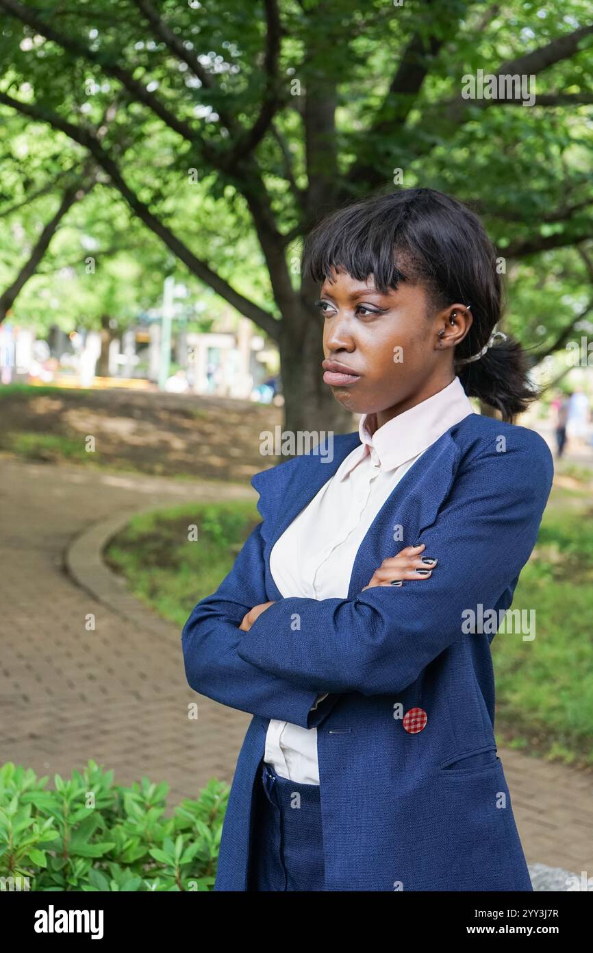 Angry black woman Stock Photo - Alamy