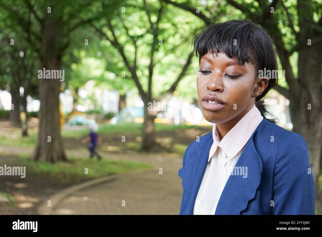 Angry black woman Stock Photo - Alamy