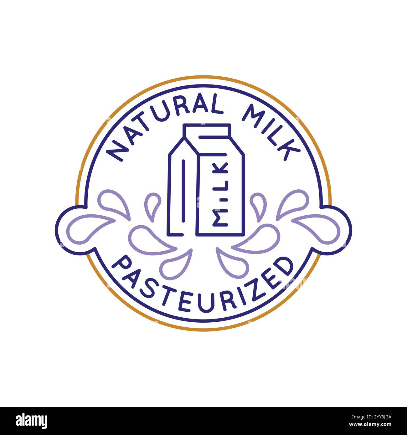 Cow milk logo hi-res stock photography and images - Alamy