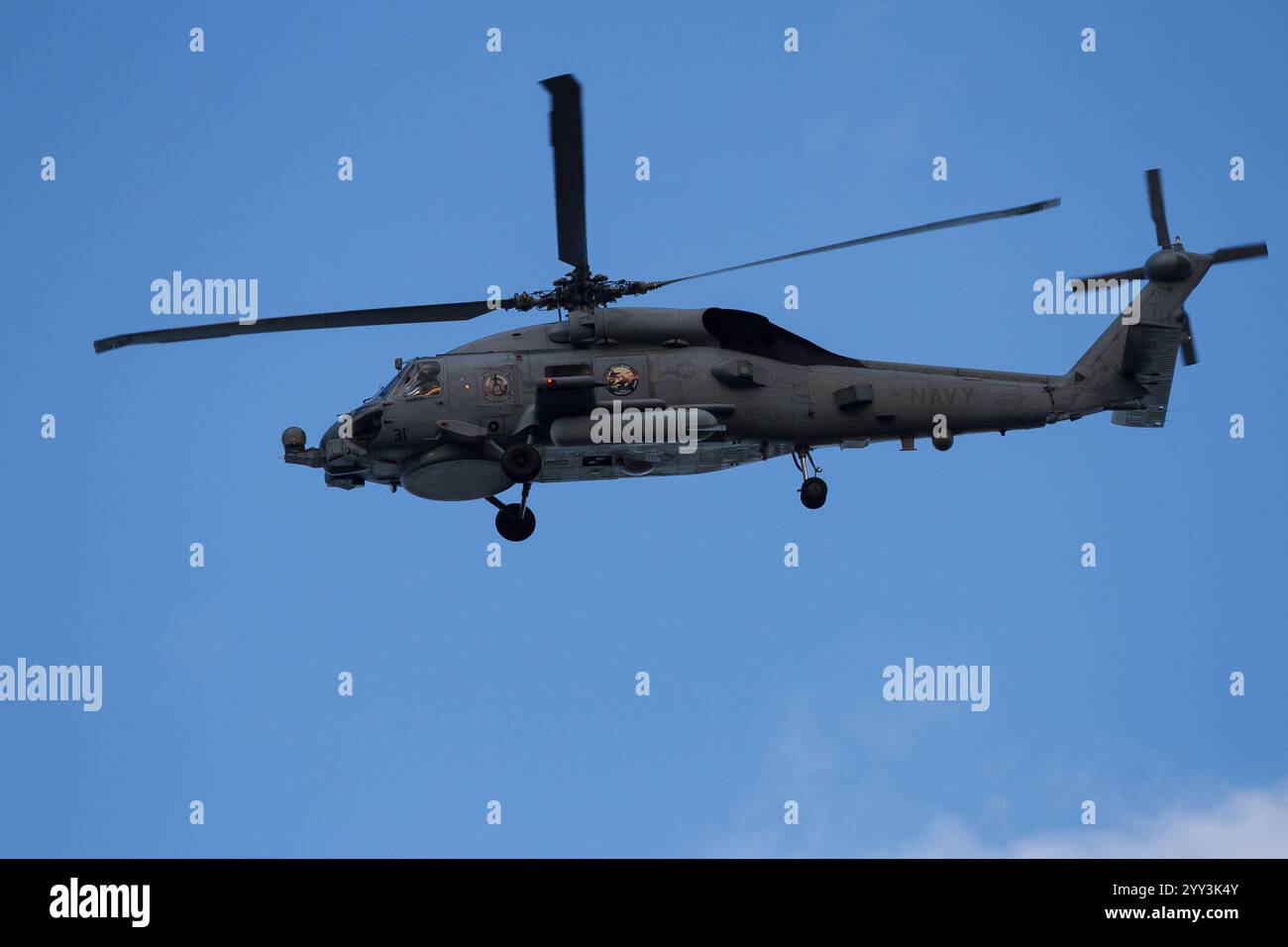 A Sikorsky SH-60 Seahawk helicopter with the US navy Helicopter ...