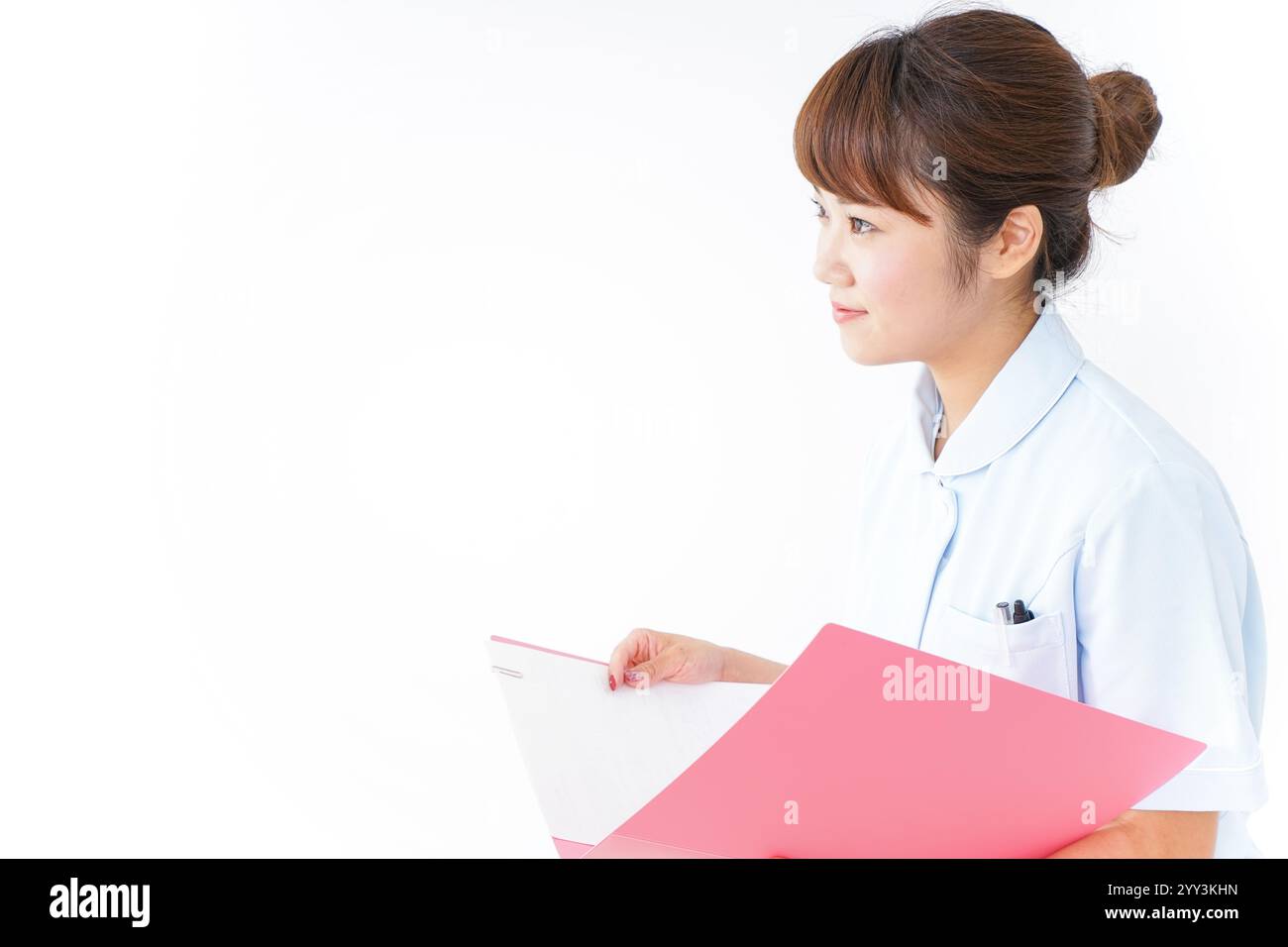 Nurse File Medical records Stock Photo - Alamy
