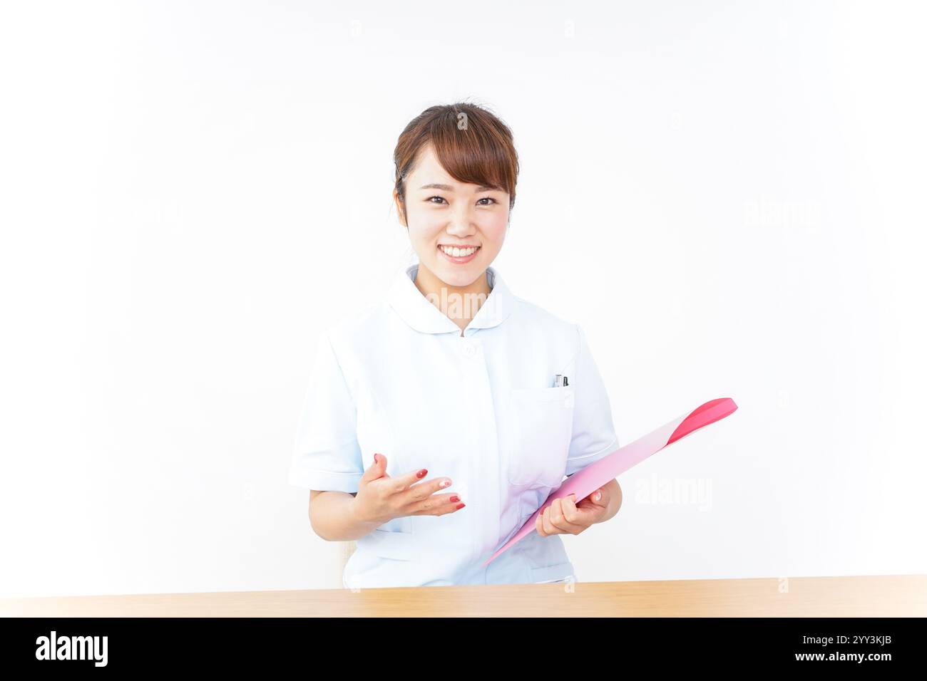 Nurse File Medical records Stock Photo - Alamy