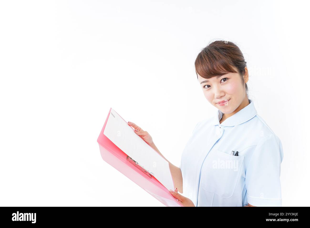 Nurse File Medical records Stock Photo - Alamy