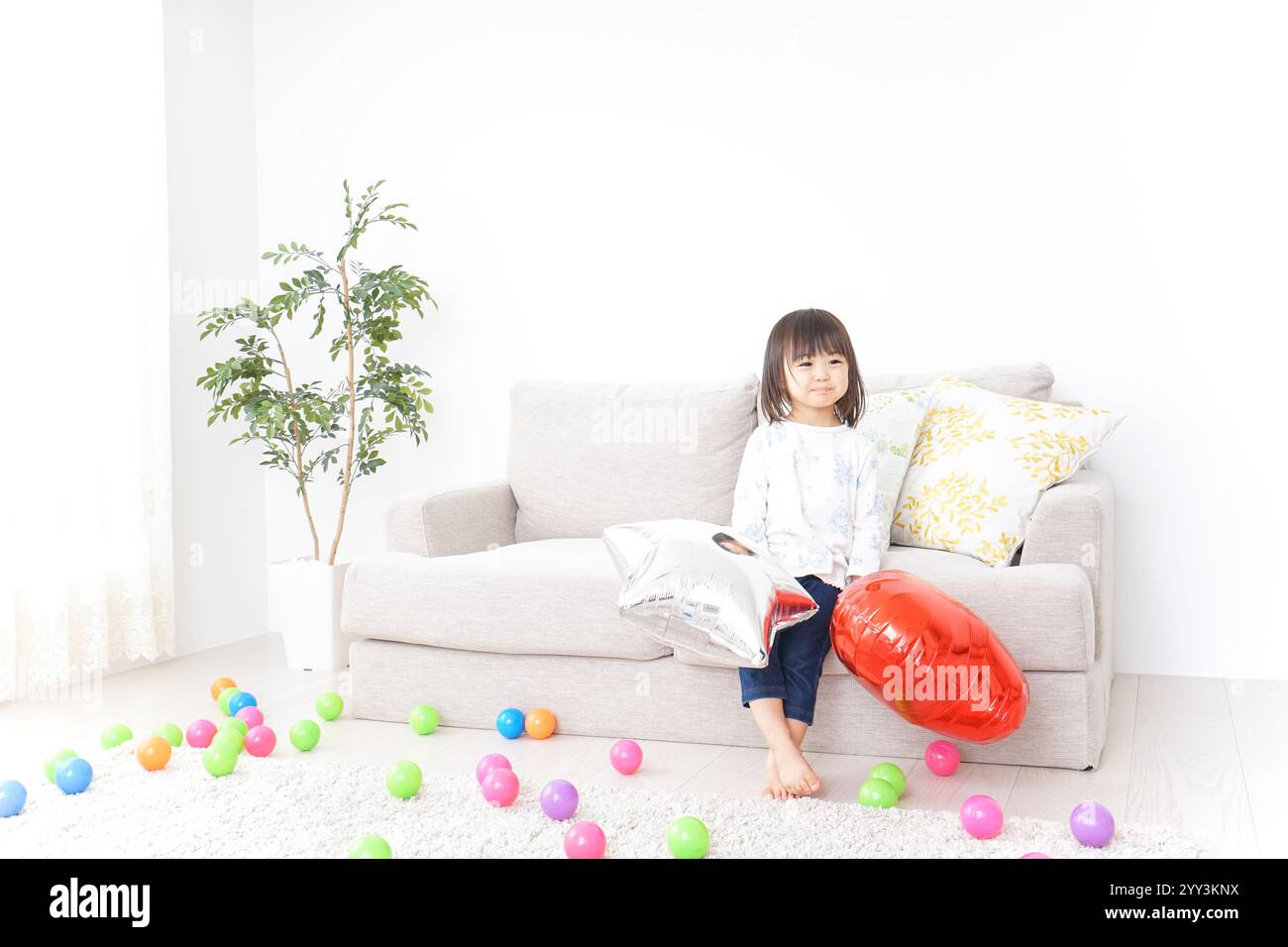 Living room in bright Cut Out Stock Images & Pictures - Alamy