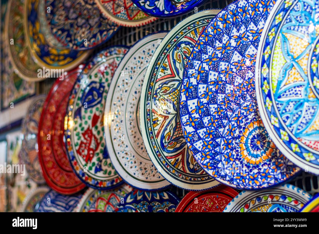 beautiful bright colors in the Middle Eastern markets Stock Photo - Alamy