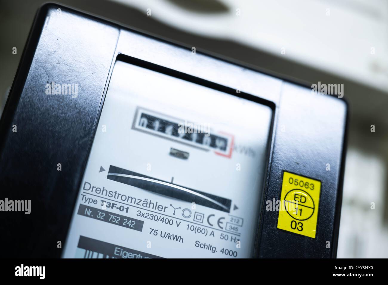 19 December 2024, Bremen: An electricity meter. Since Russia's attack ...