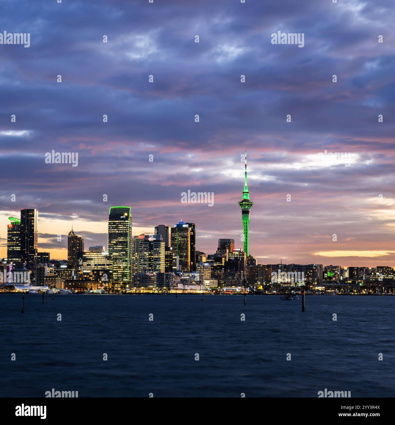 Auckland, New Zealand - December 18 2024: Sky Tower and Auckland ...
