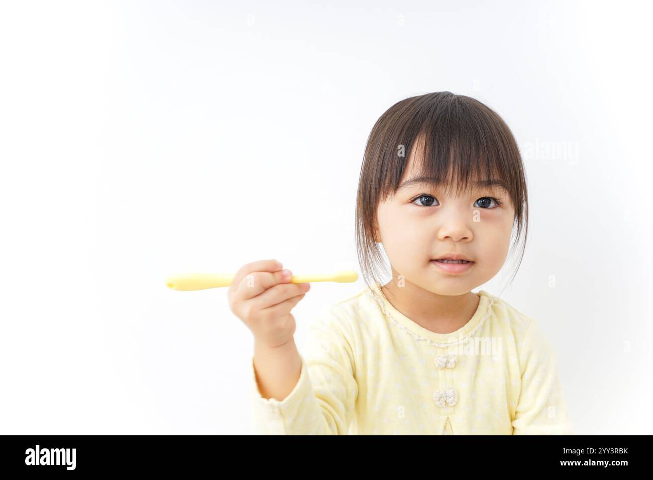 Child brushing teeth Stock Photo - Alamy