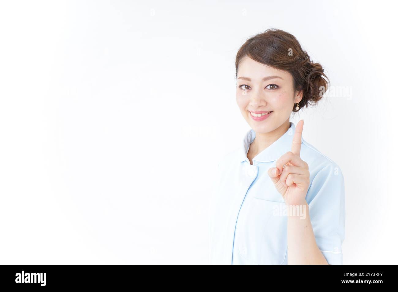 Nurse pointing finger hi-res stock photography and images - Alamy