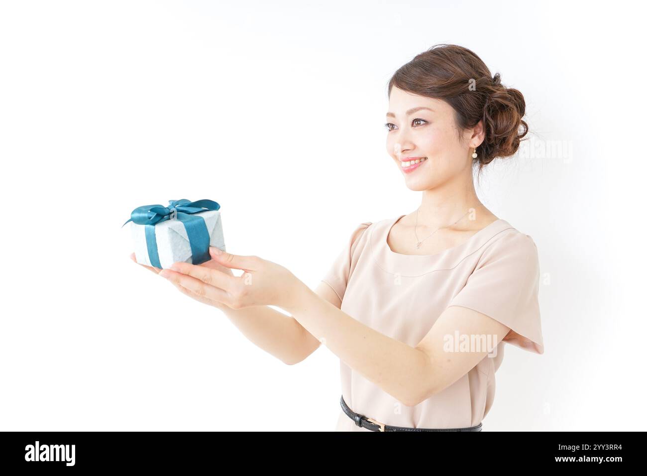 Woman gift box Cut Out Stock Images & Pictures - Alamy