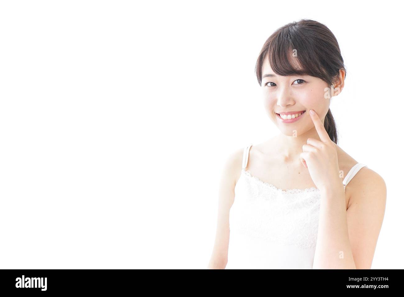 Young woman acne skin Cut Out Stock Images & Pictures - Alamy