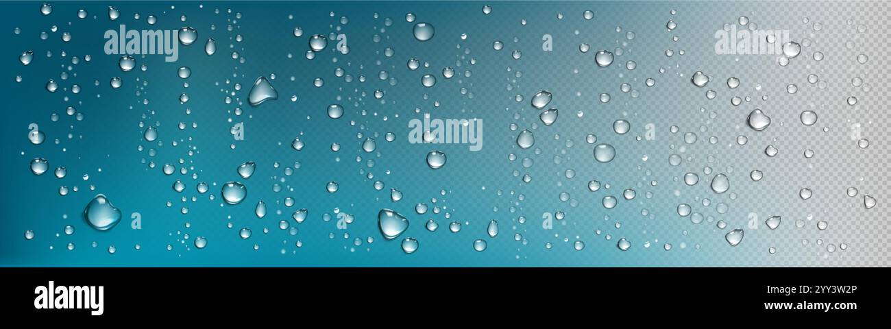 Water droplet on glass background. Rain drop transparent texture on ...