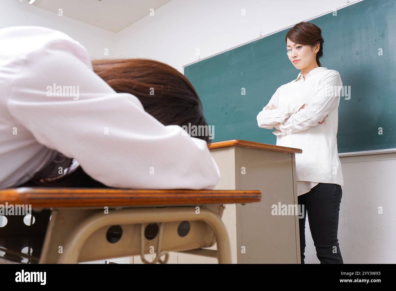 Student angry teacher school hi-res stock photography and images - Alamy