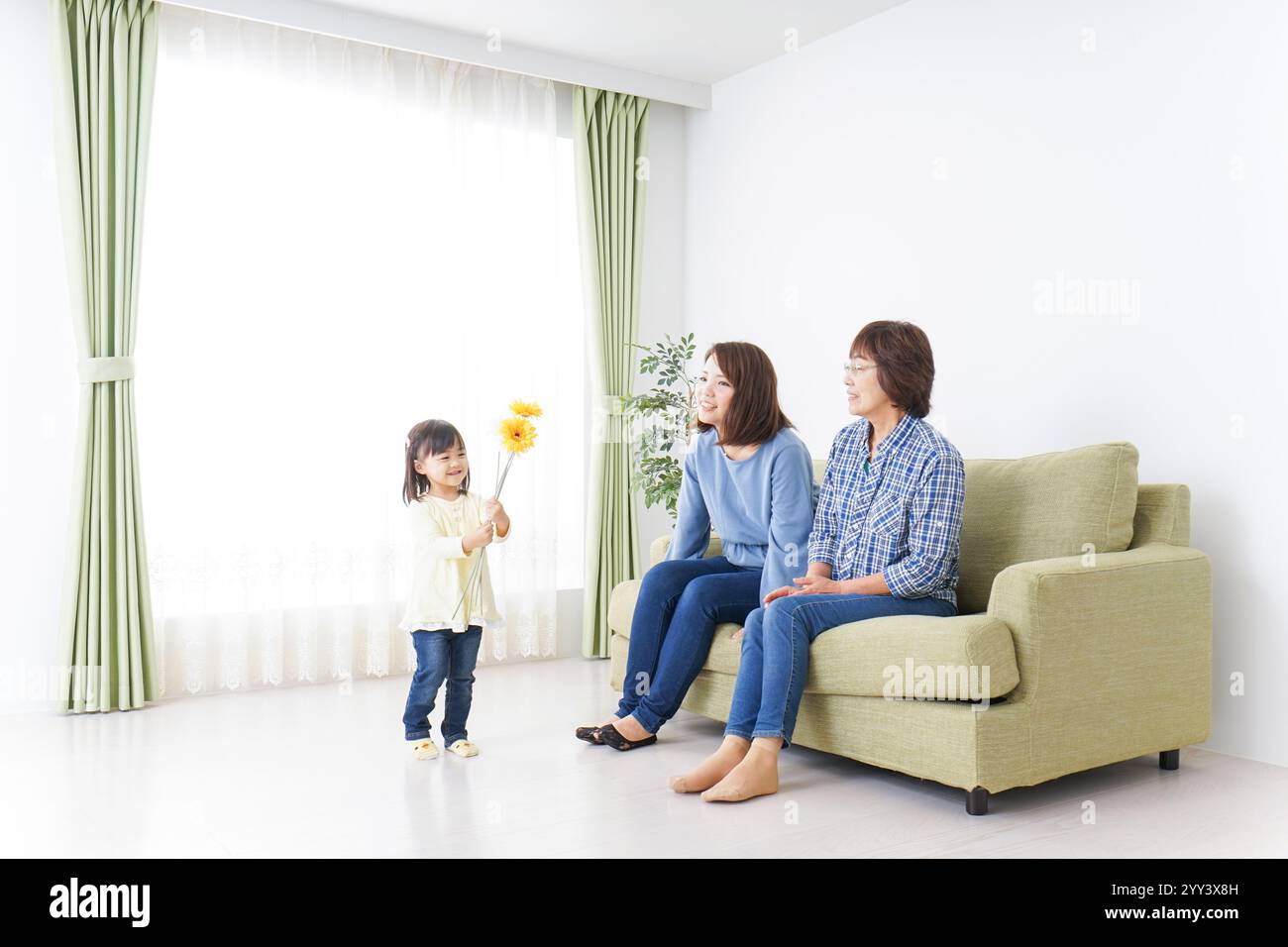 Three generations of good friends Stock Photo - Alamy