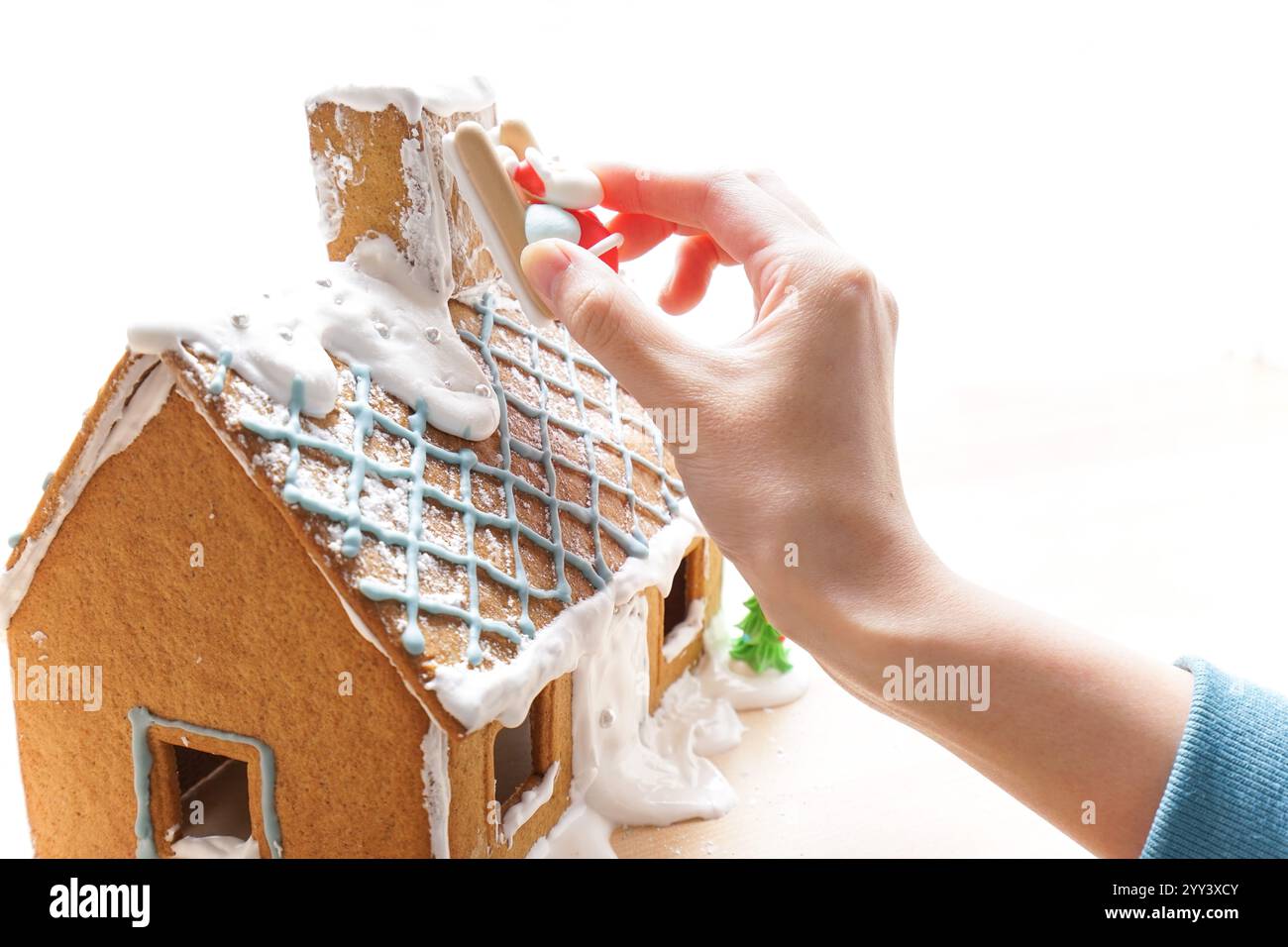 Building a house out of sweets Stock Photo - Alamy