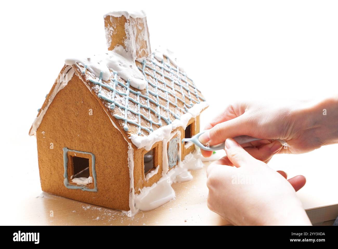 Building a house out of sweets Stock Photo - Alamy