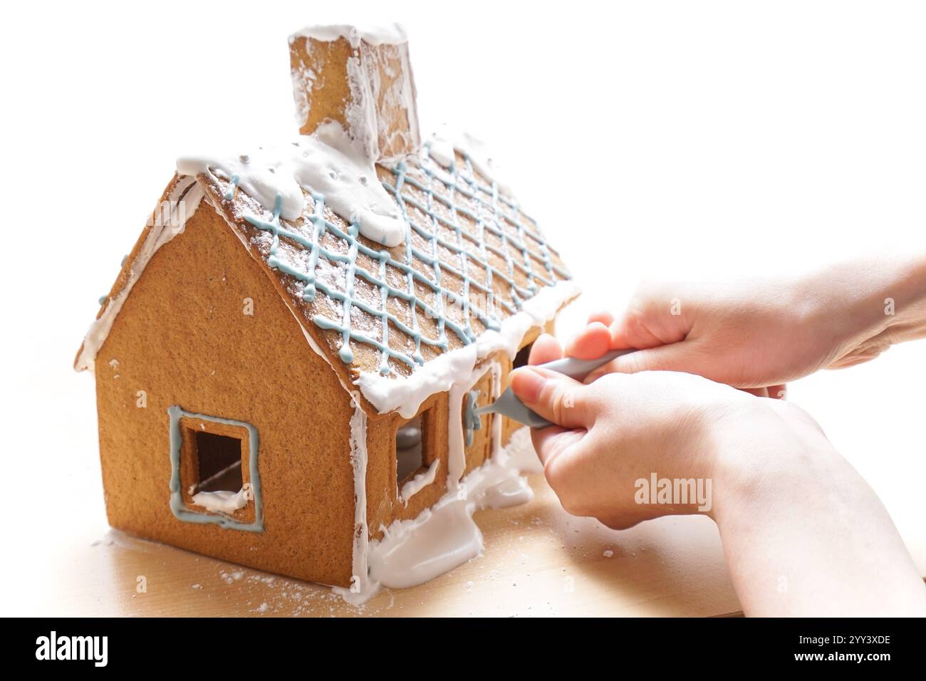 Building a house out of sweets Stock Photo - Alamy