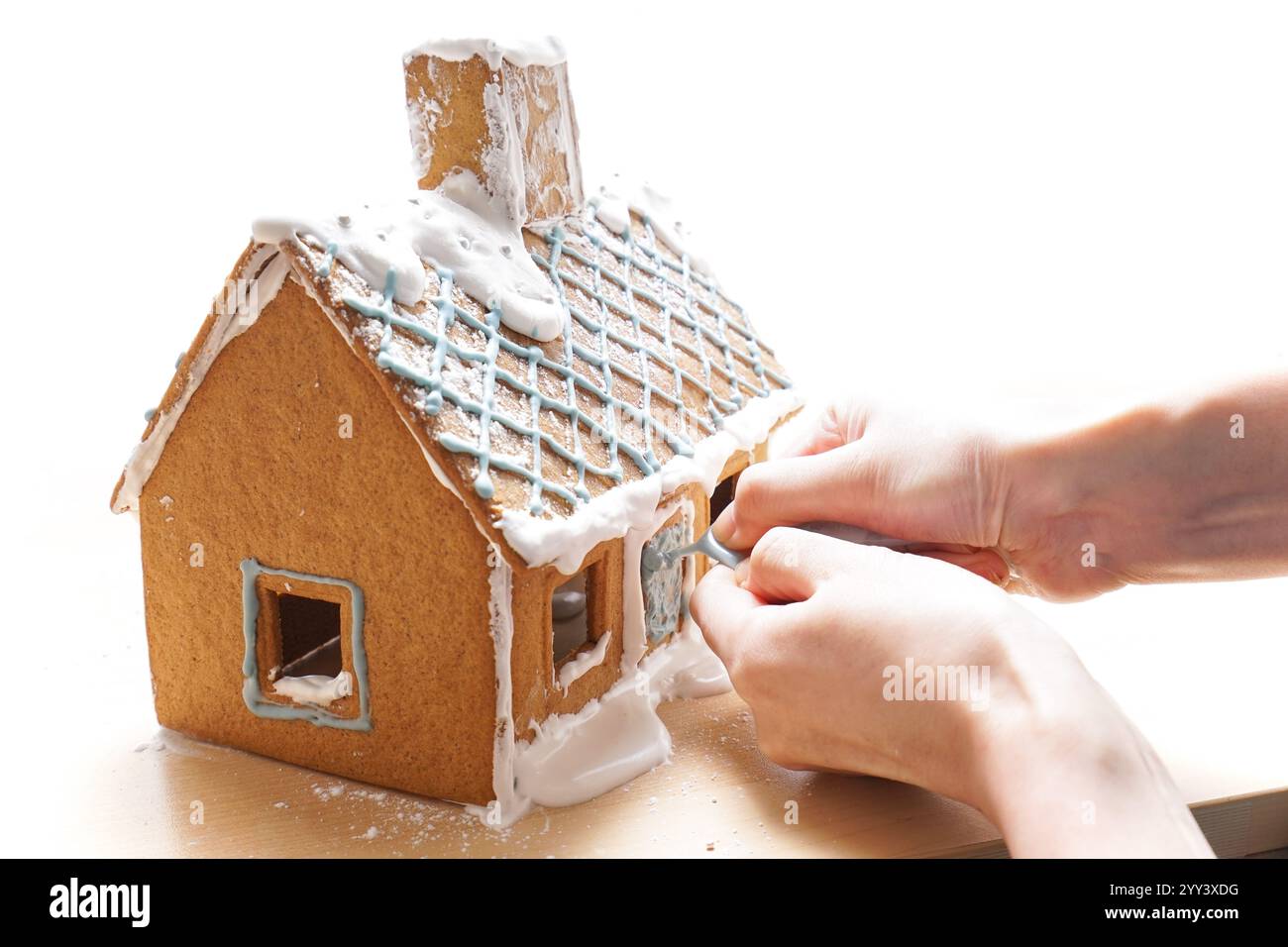 Building a house out of sweets Stock Photo - Alamy