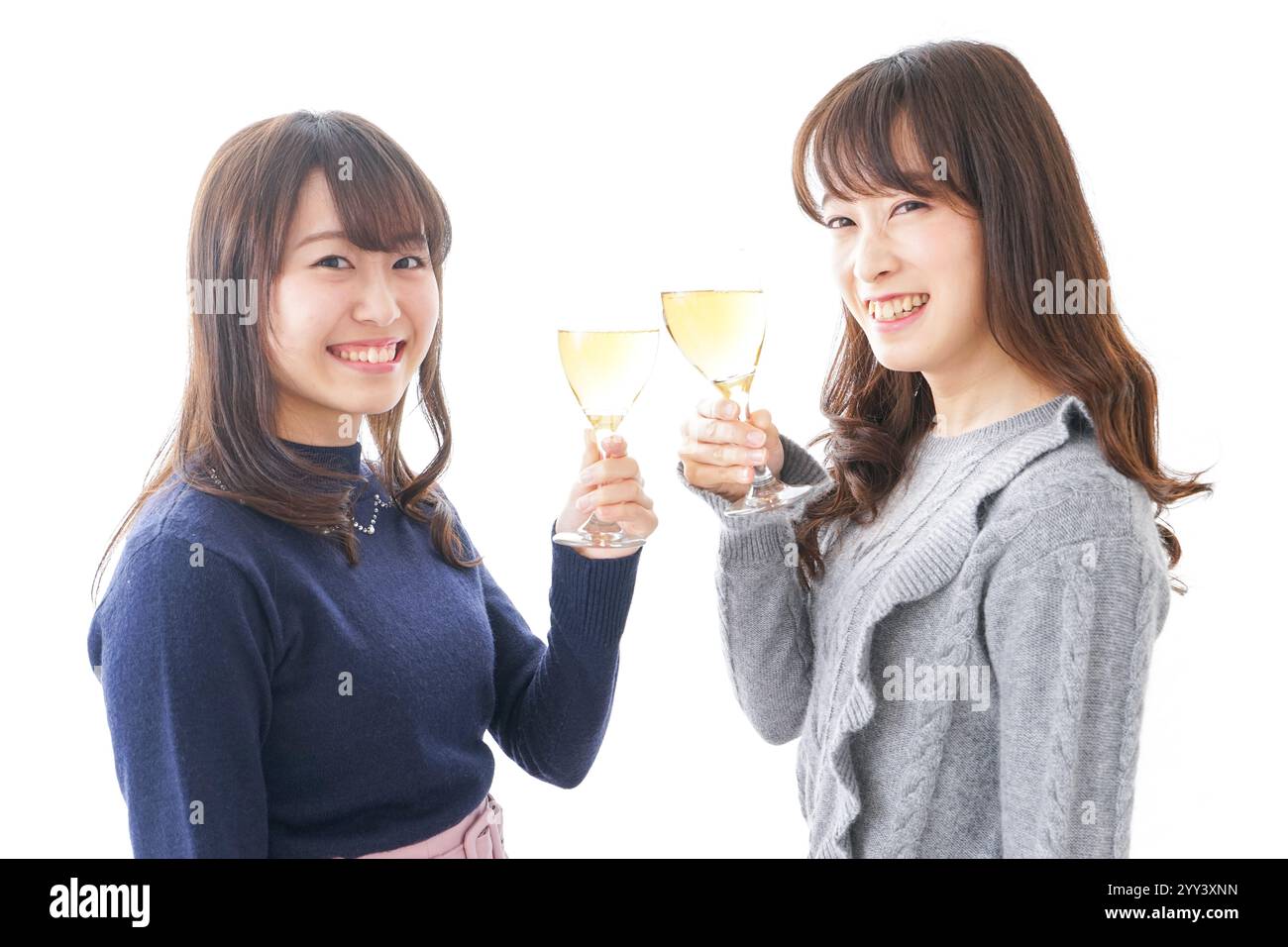 Young woman drinking alcohol Stock Photo - Alamy