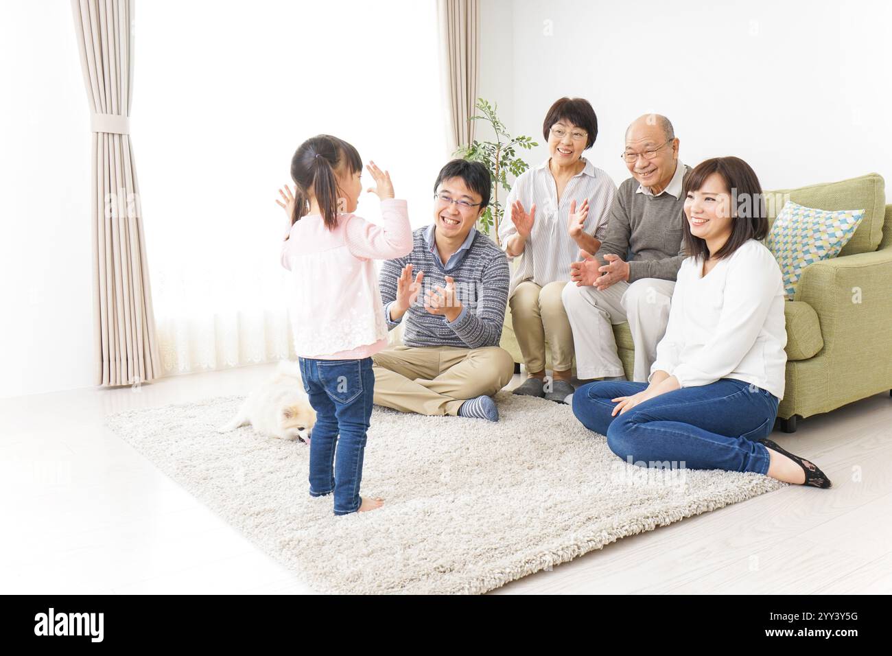 Children performing a play and their close family friends Stock Photo ...