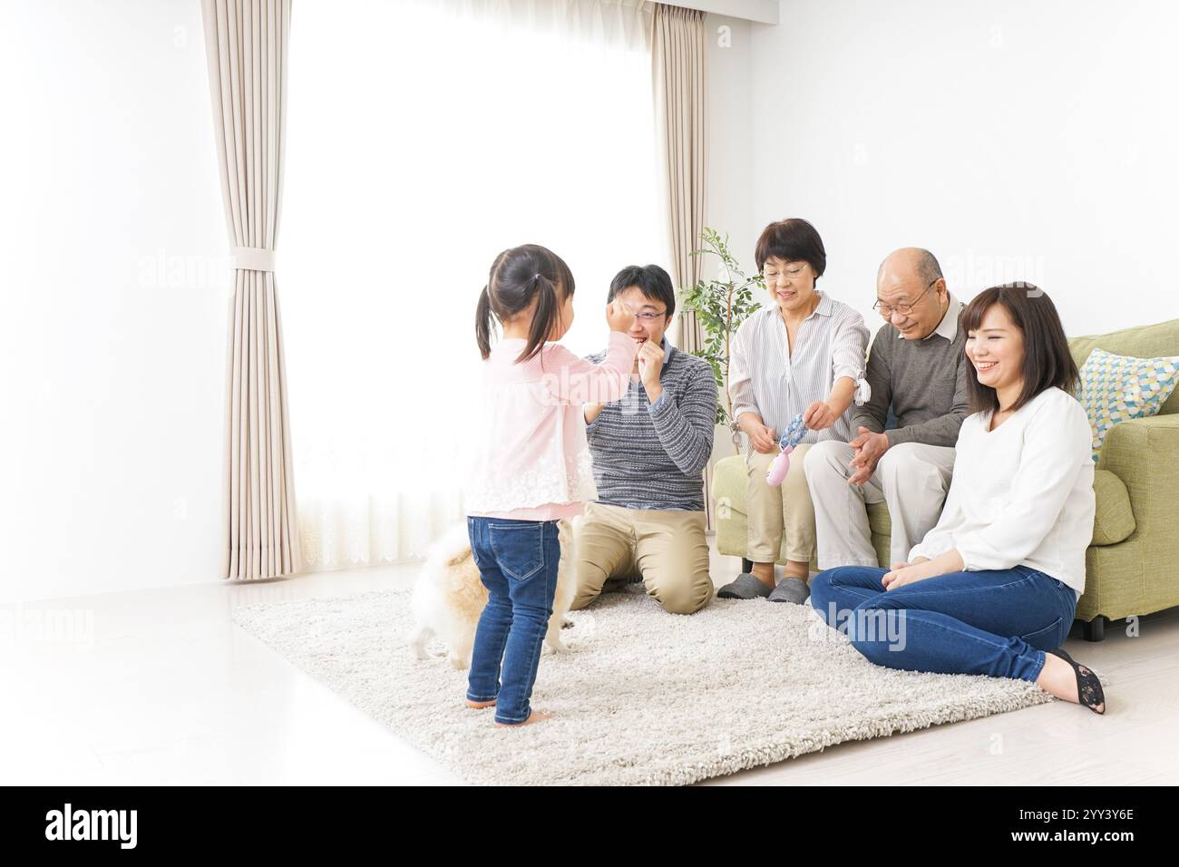 Children performing a play and their close family friends Stock Photo ...