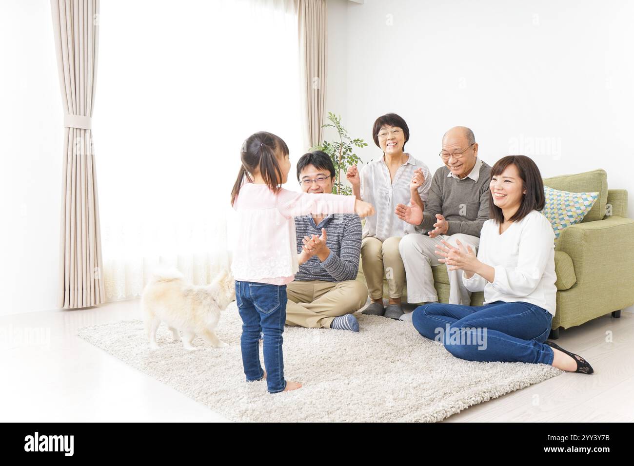 Children performing a play and their close family friends Stock Photo ...