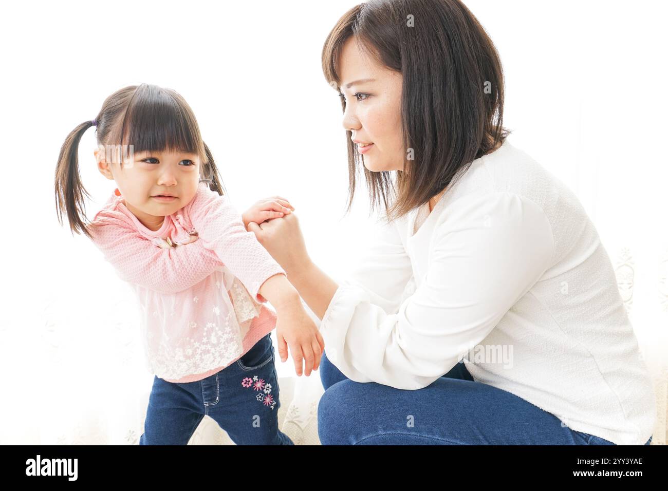 Mother disciplining her child Stock Photo - Alamy
