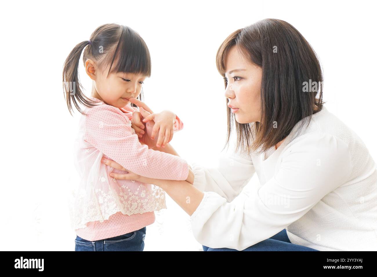Mother disciplining her child Stock Photo - Alamy